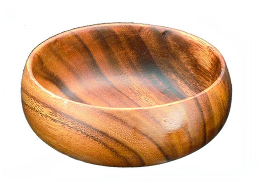 Acaciaware Round Calabash Bowl, 6D X 3H - Etsy