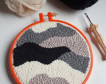 Punch Needle Pattern Modern Punch Needle Beginner Punch | Etsy