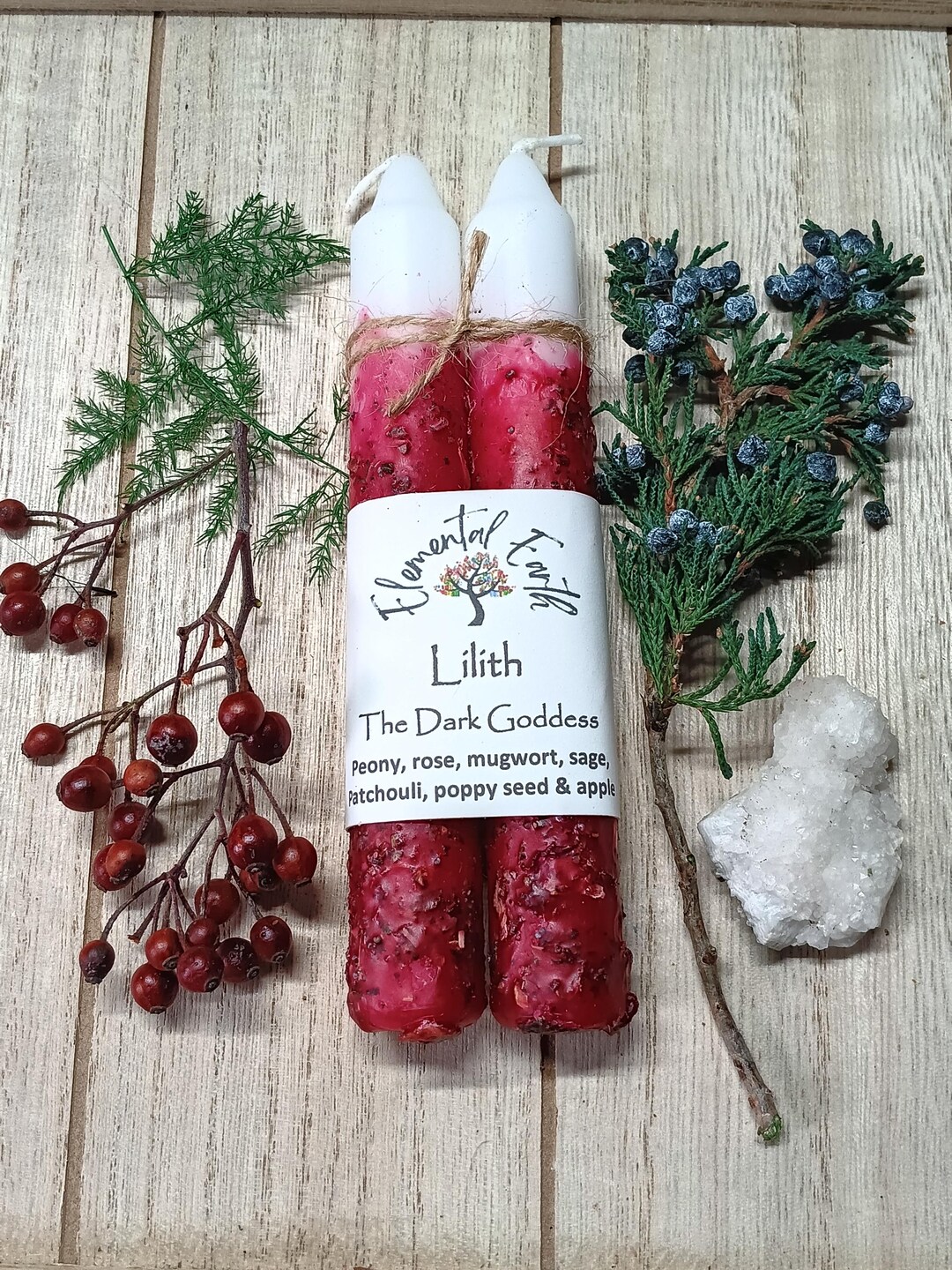 Lilith 6 Inch Ritual Herbal Intention Candle Set - Etsy
