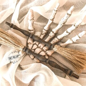 Spindle Witches Brooms, Mini Broomstick, Halloween Tiered Tray Decor ...