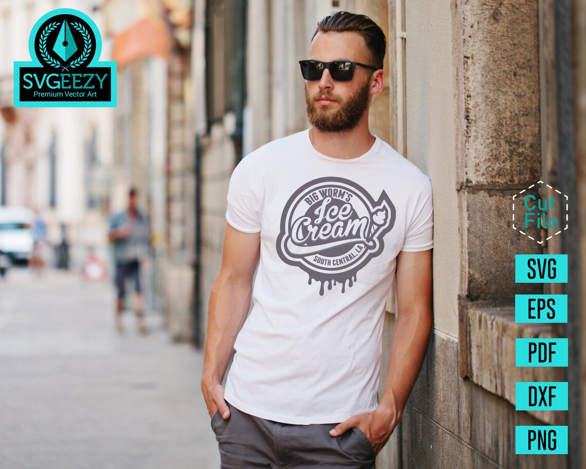 Big Worm SVG Ice Cream Truck Mens Rapper Shirt Deebo - Etsy