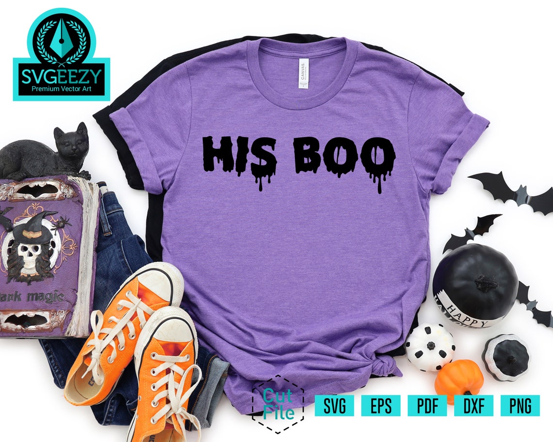 His Boo Svg I'm His Boo Svg Boo Svg Halloween Couples | Etsy