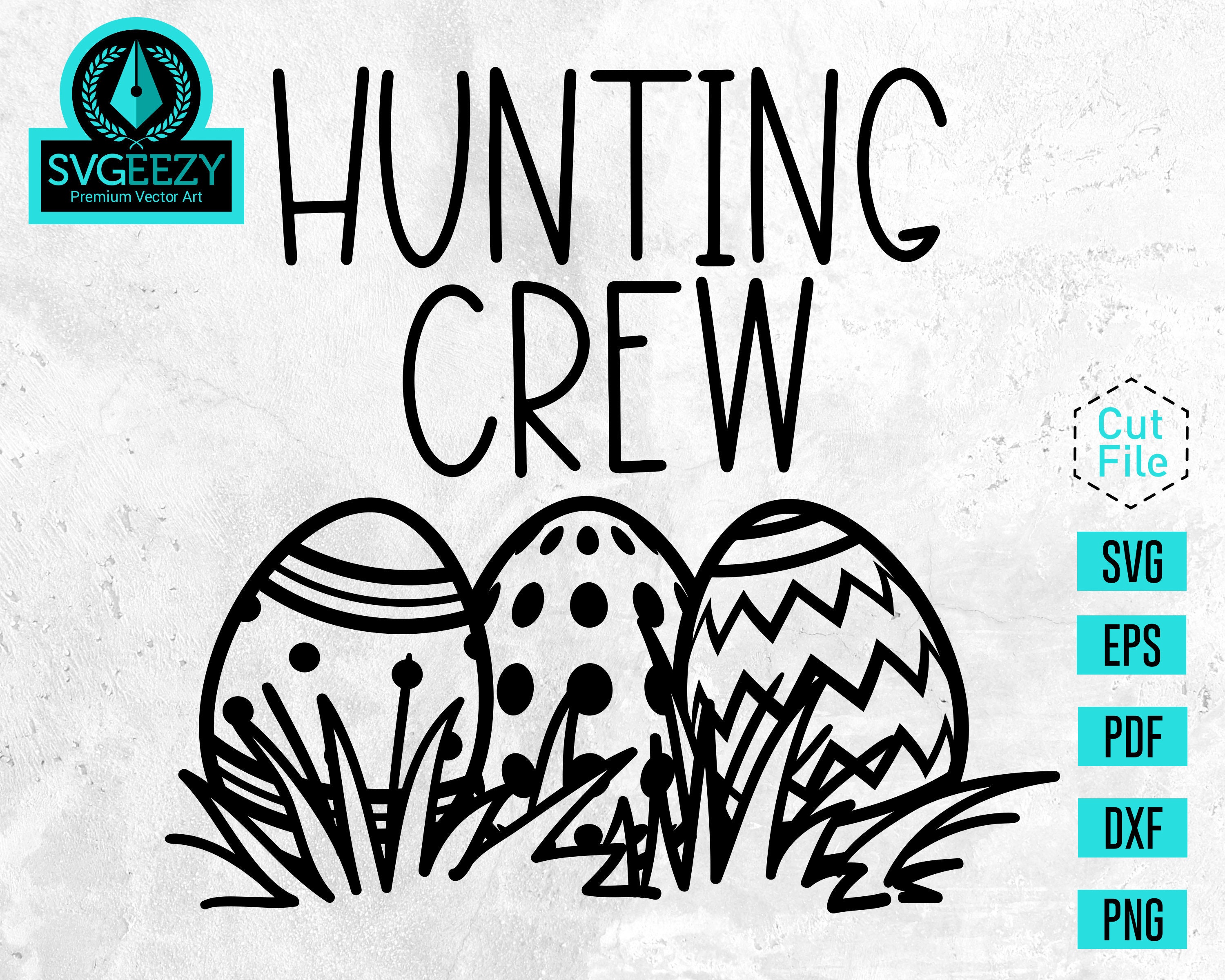 Hunting Crew SVG Easter Egg Hunt Easter Egg Kids Svg | Etsy