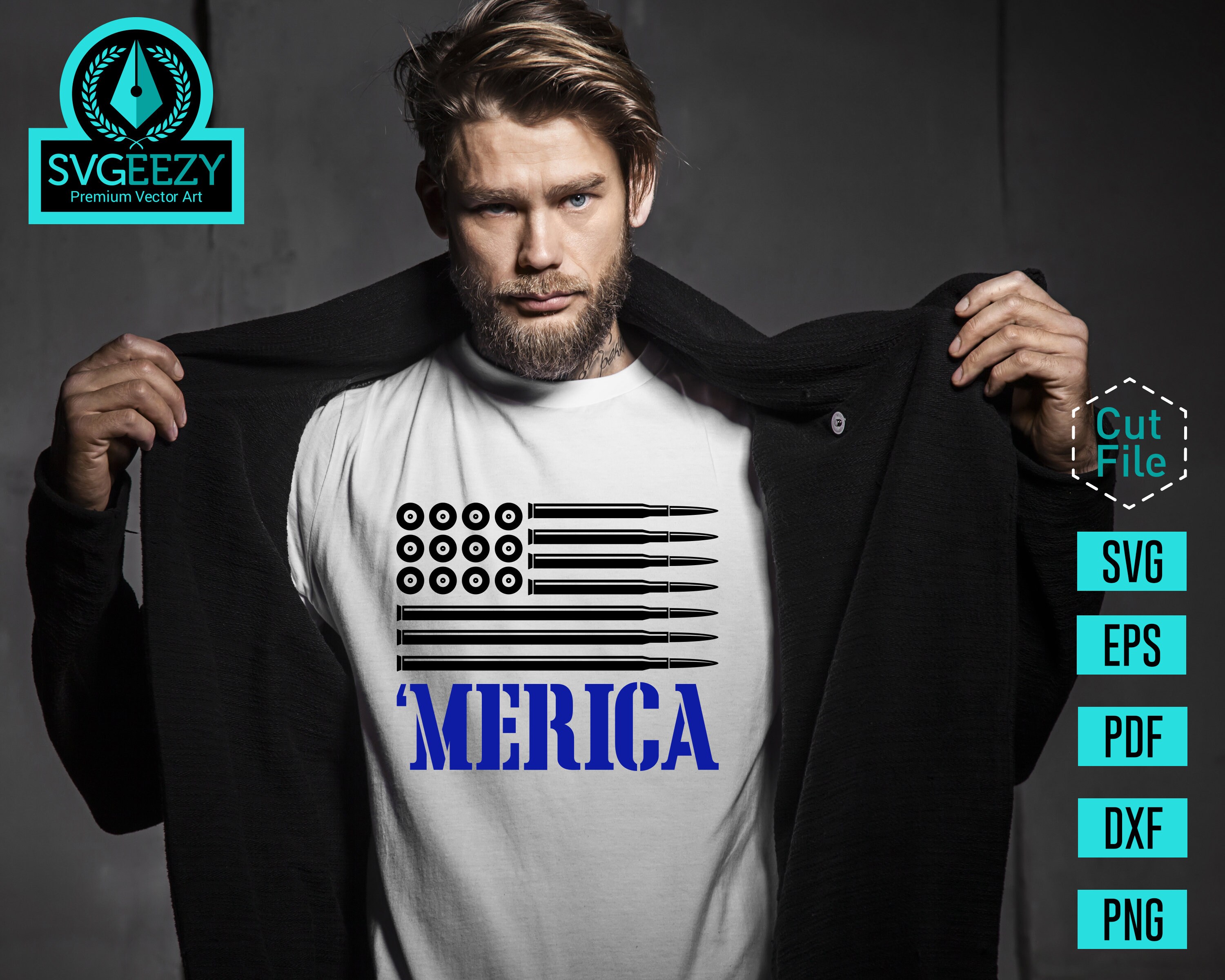 Bullet American Flag svg 4th of July Fourth of July 4th of | Etsy