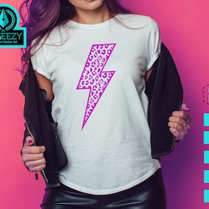 Cheetah Lightning Bolt Svg, Cheetah Print, Cheetah Print Svg, Lightning ...