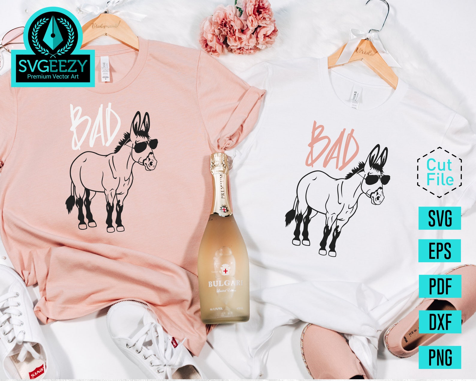 Bad Donkey Bad Ass Funny Donkey Svg Bad Ass SVG Donkey SVG - Etsy