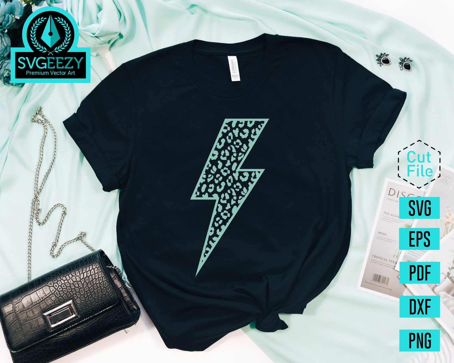 Cheetah Lightning Bolt Svg Cheetah Print Cheetah Print Svg - Etsy