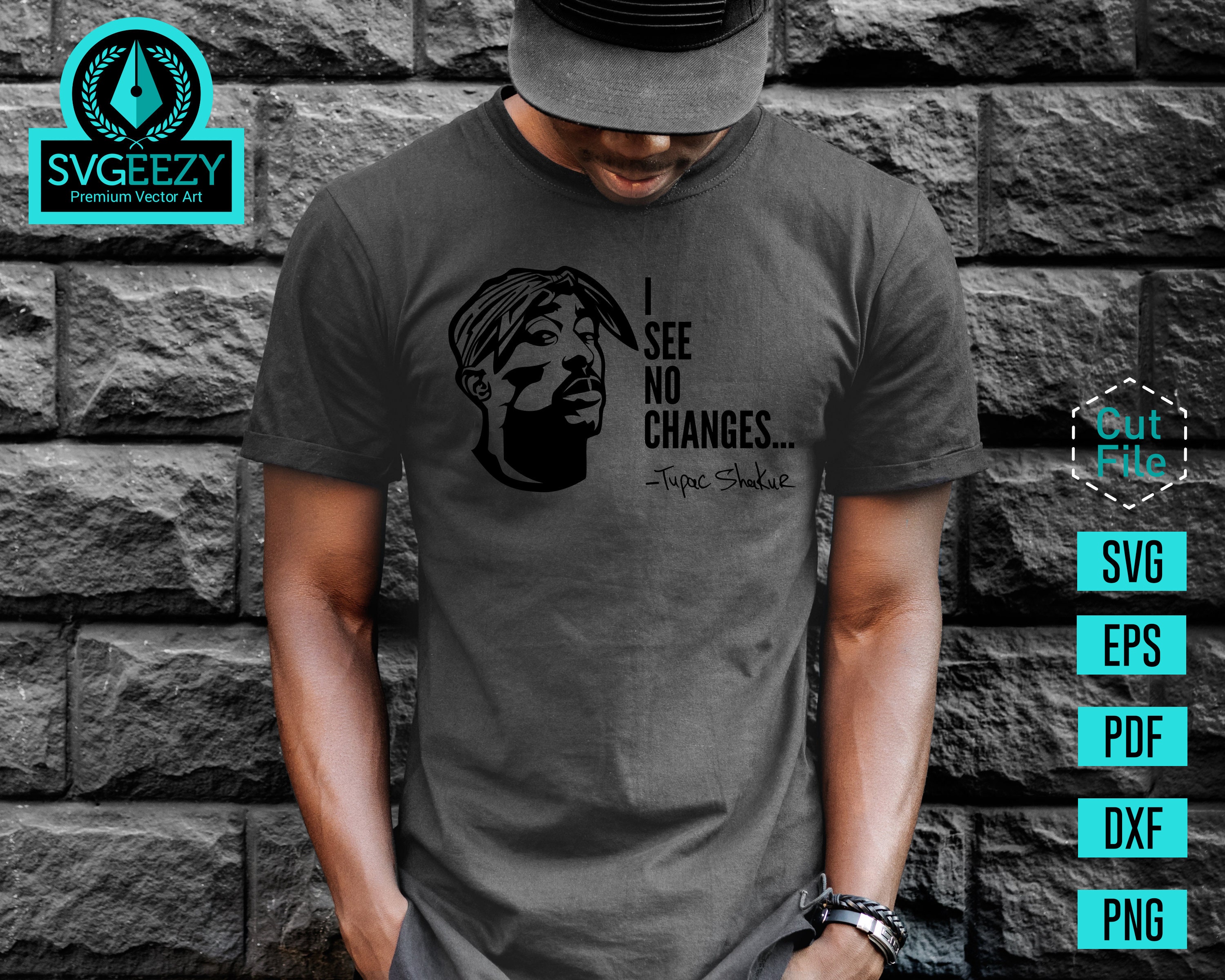 I See No Changes Tupac Tupac Tshirt West Coast Vibes Tupac | Etsy