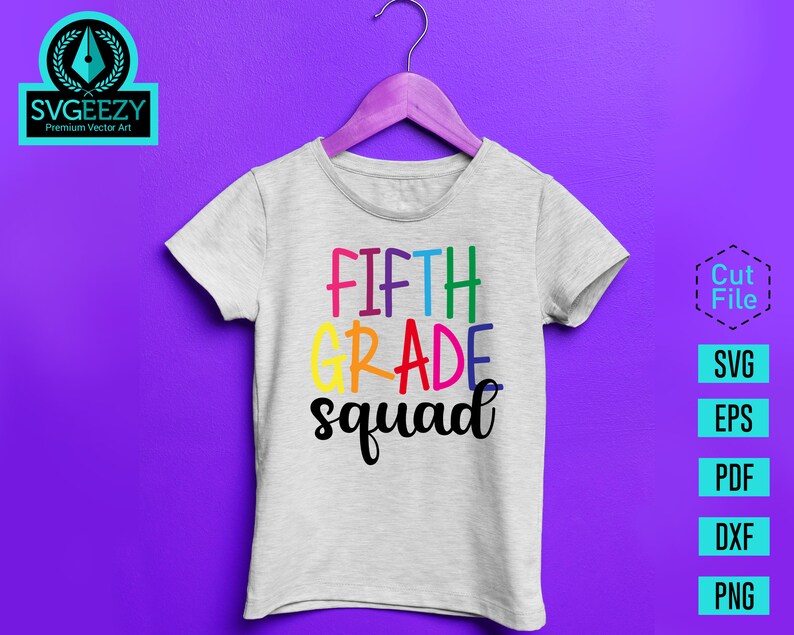 Fifth Grade Squad SVG Fifth Grade Squad 5th Grade Svg 5th - Etsy