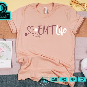 EMT Life SVG, EMT Life, Emergency Medical Technician File, Stethoscope ...