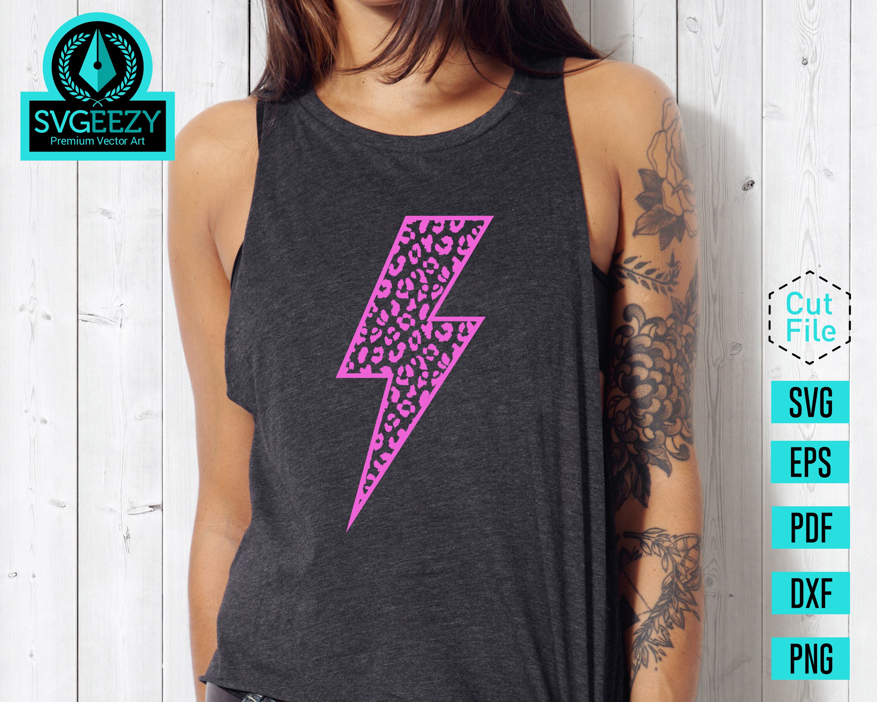 Cheetah Lightning Bolt Svg Cheetah Print Cheetah Print Svg - Etsy