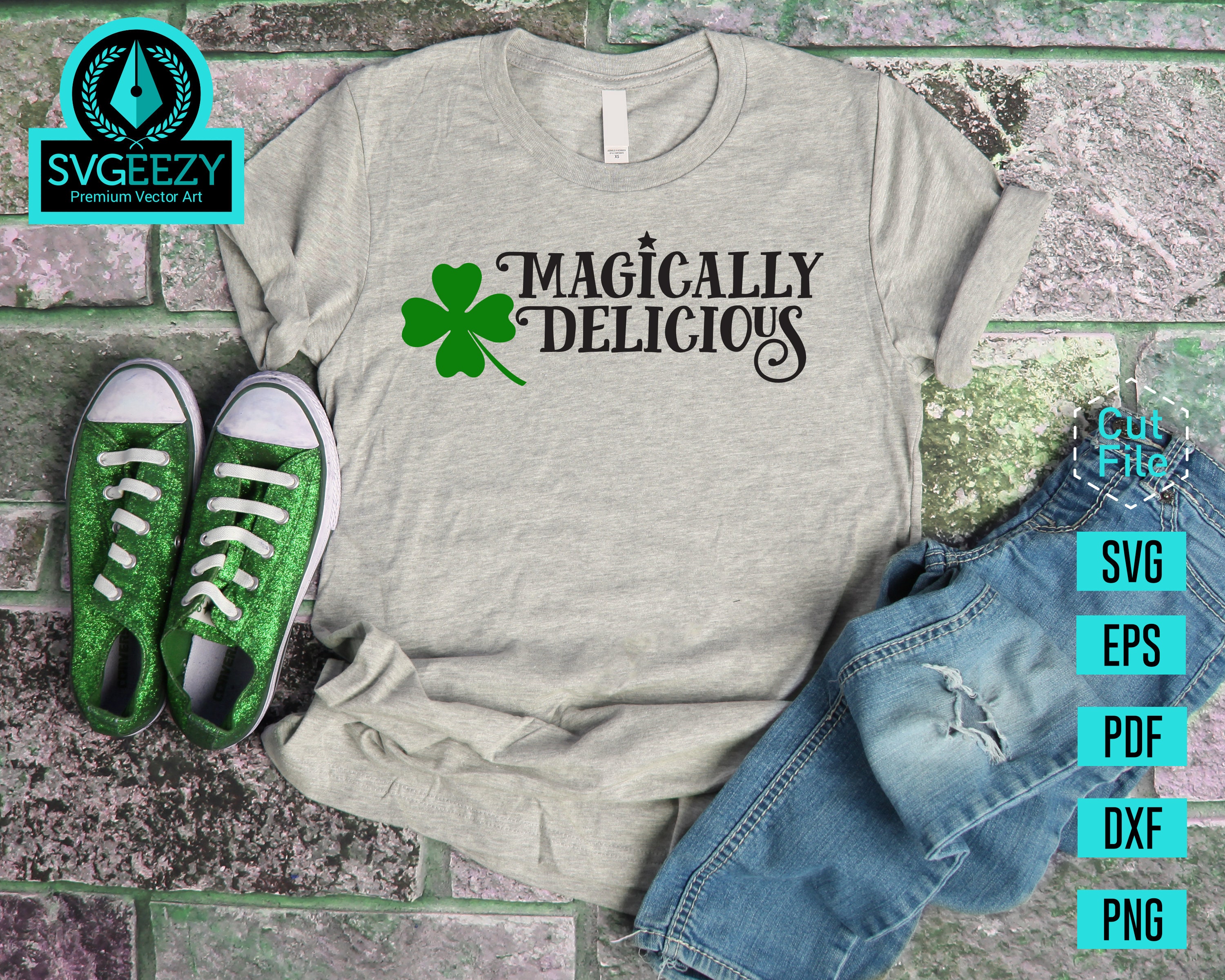 Magically Delicious SVG Trendy Funny St. Patty's Day Tee | Etsy