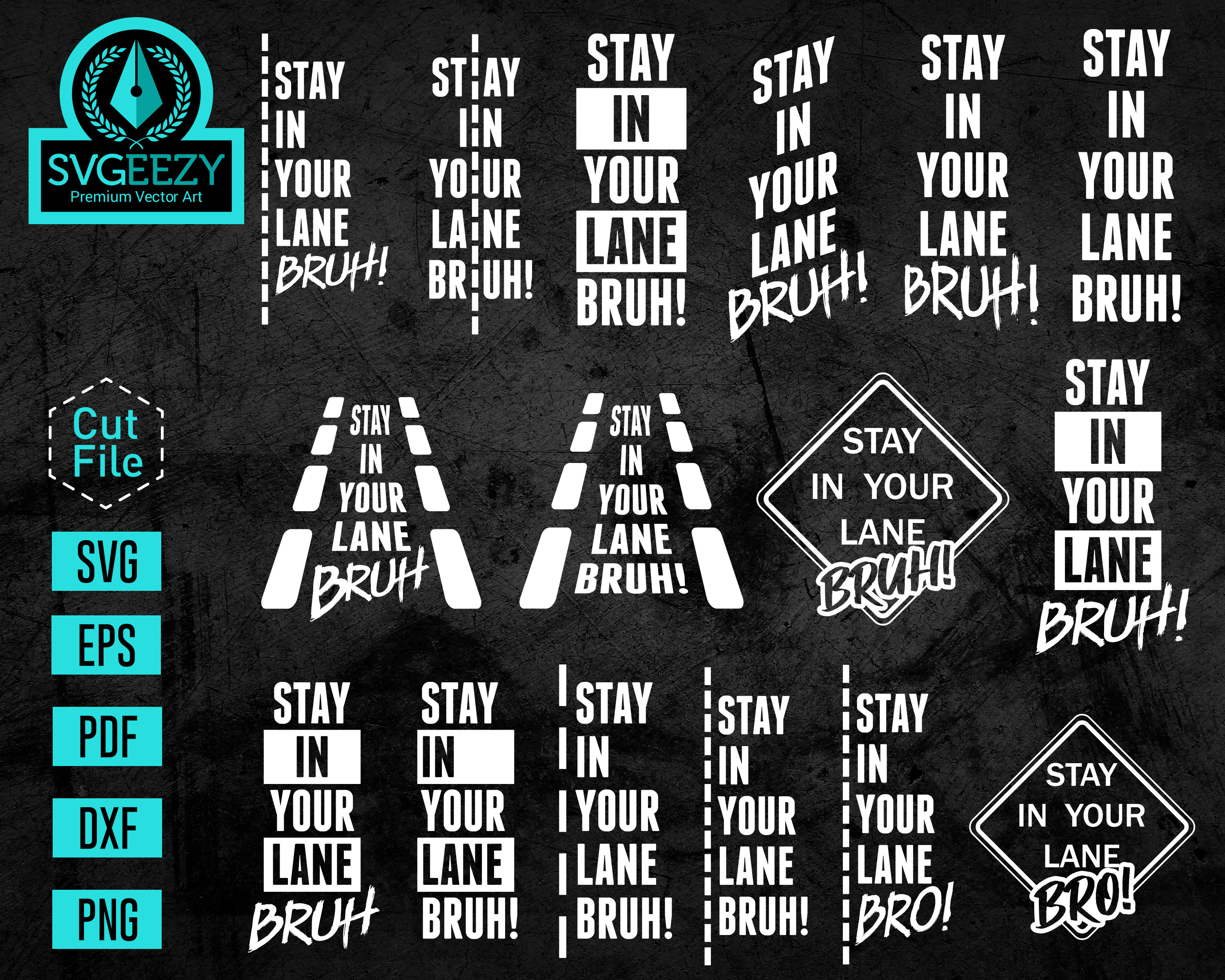 Stay in Your Lane Bruh SVG SVG Bundle Svg Bundles Svg Files - Etsy