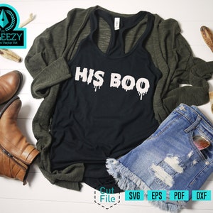 His Boo Svg, I'm His Boo Svg, Boo Svg, Halloween Couples Svg, Halloween ...