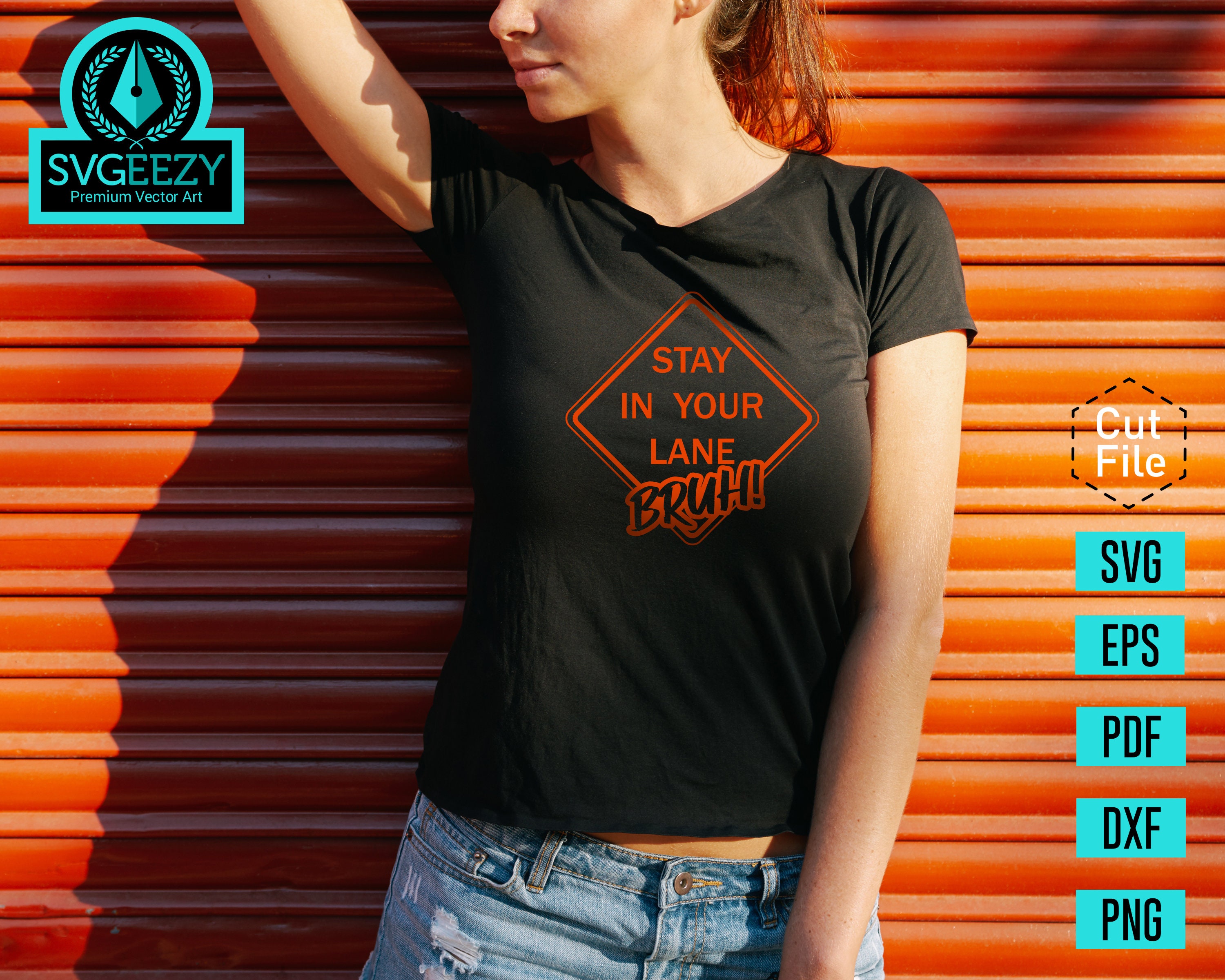 Stay in Your Lane Bruh SVG Stay in Your Lane Bro Trendy Tee - Etsy