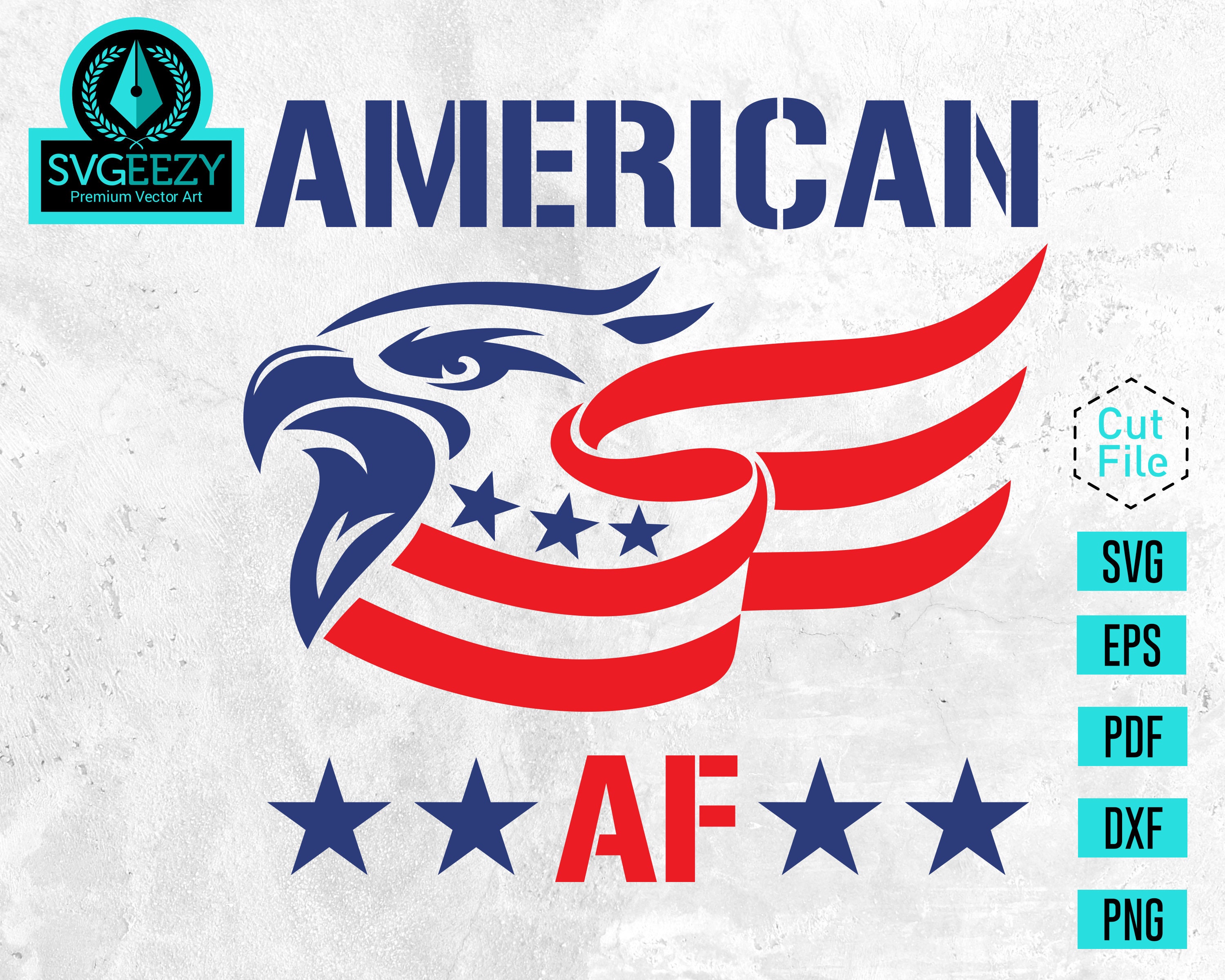 American AF Svg America Svg 4th of July Independence Day - Etsy