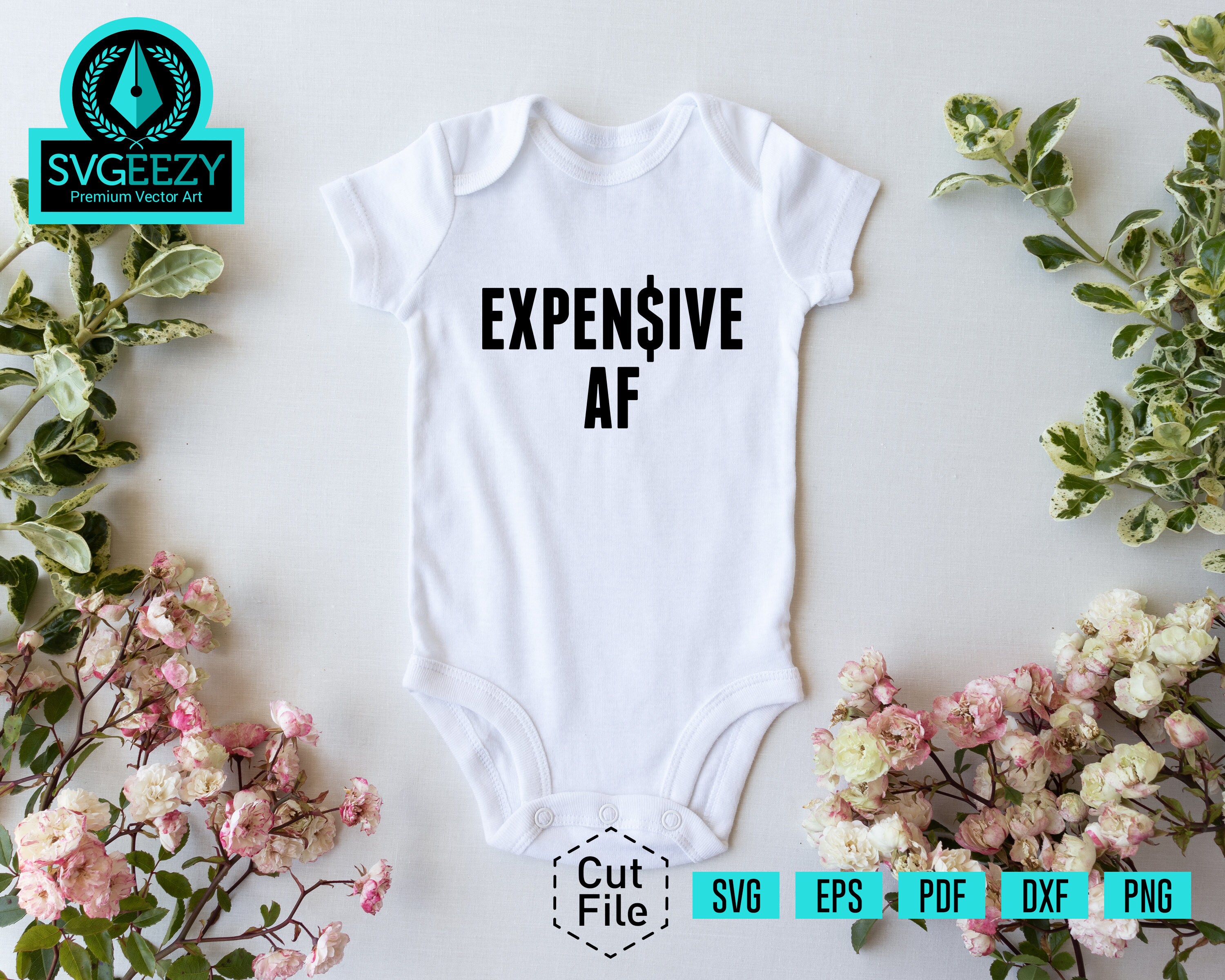 Expensive AF SVG Expensive Af Bundle Baby Shower Gift Funny | Etsy