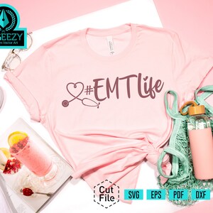 EMT Life SVG, EMT Life, Emergency Medical Technician File, Stethoscope ...