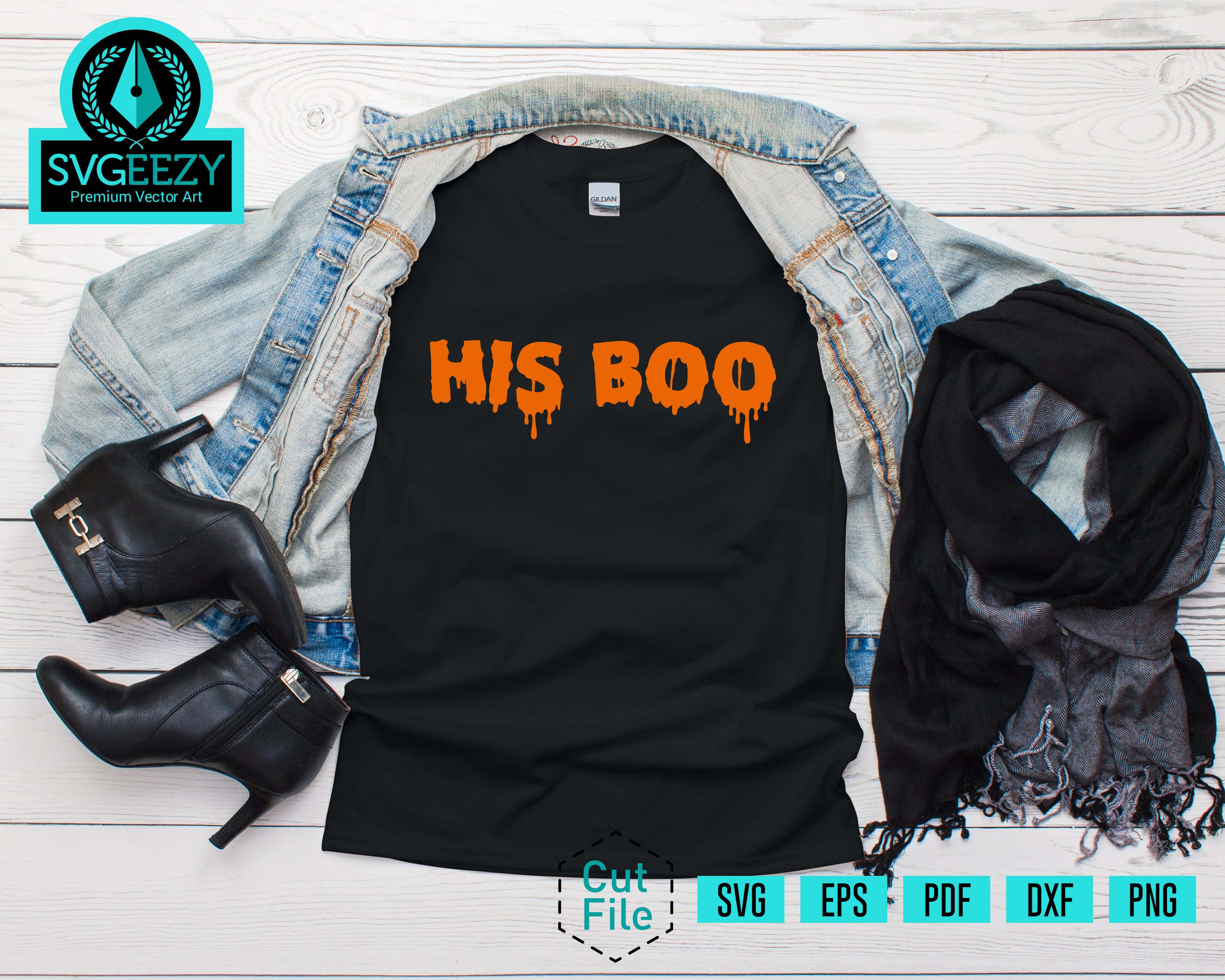 His Boo Svg I'm His Boo Svg Boo Svg Halloween Couples - Etsy