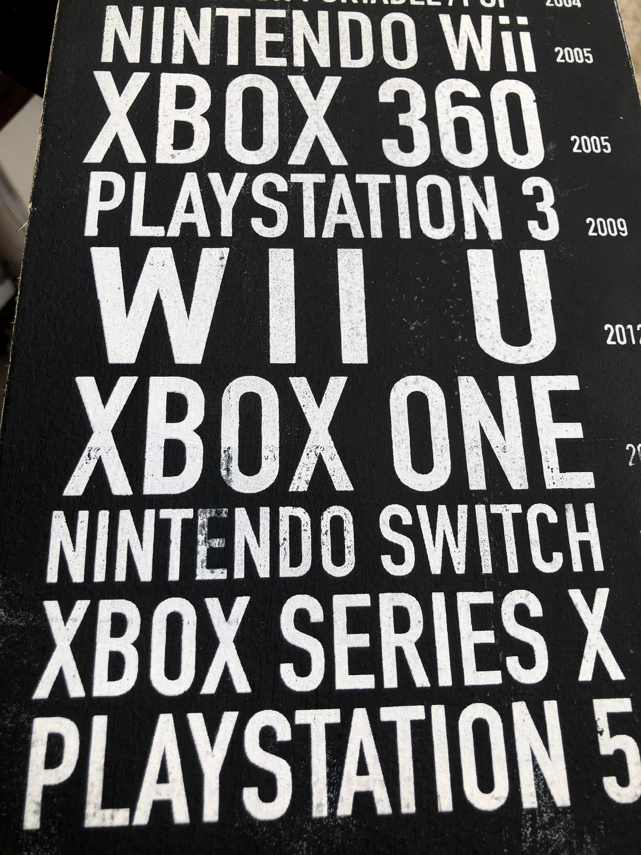 History of Console Video Games Screen Printed Wood Sign. 8 X - Etsy