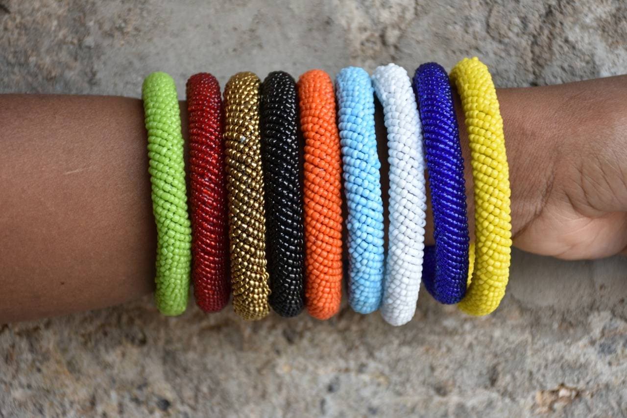 African Beaded Maasai Bangles African Jewelry for Women - Etsy