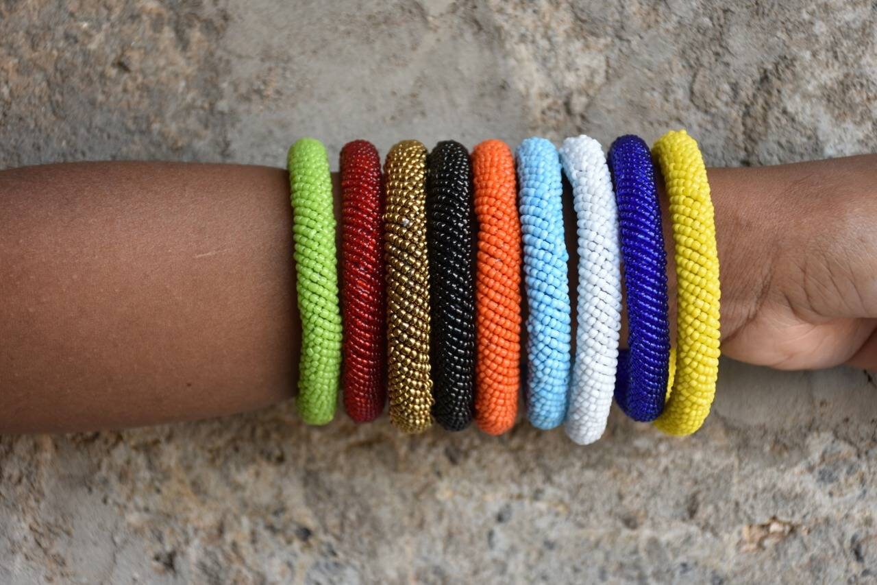 African Beaded Maasai Bangles African Jewelry for Women - Etsy