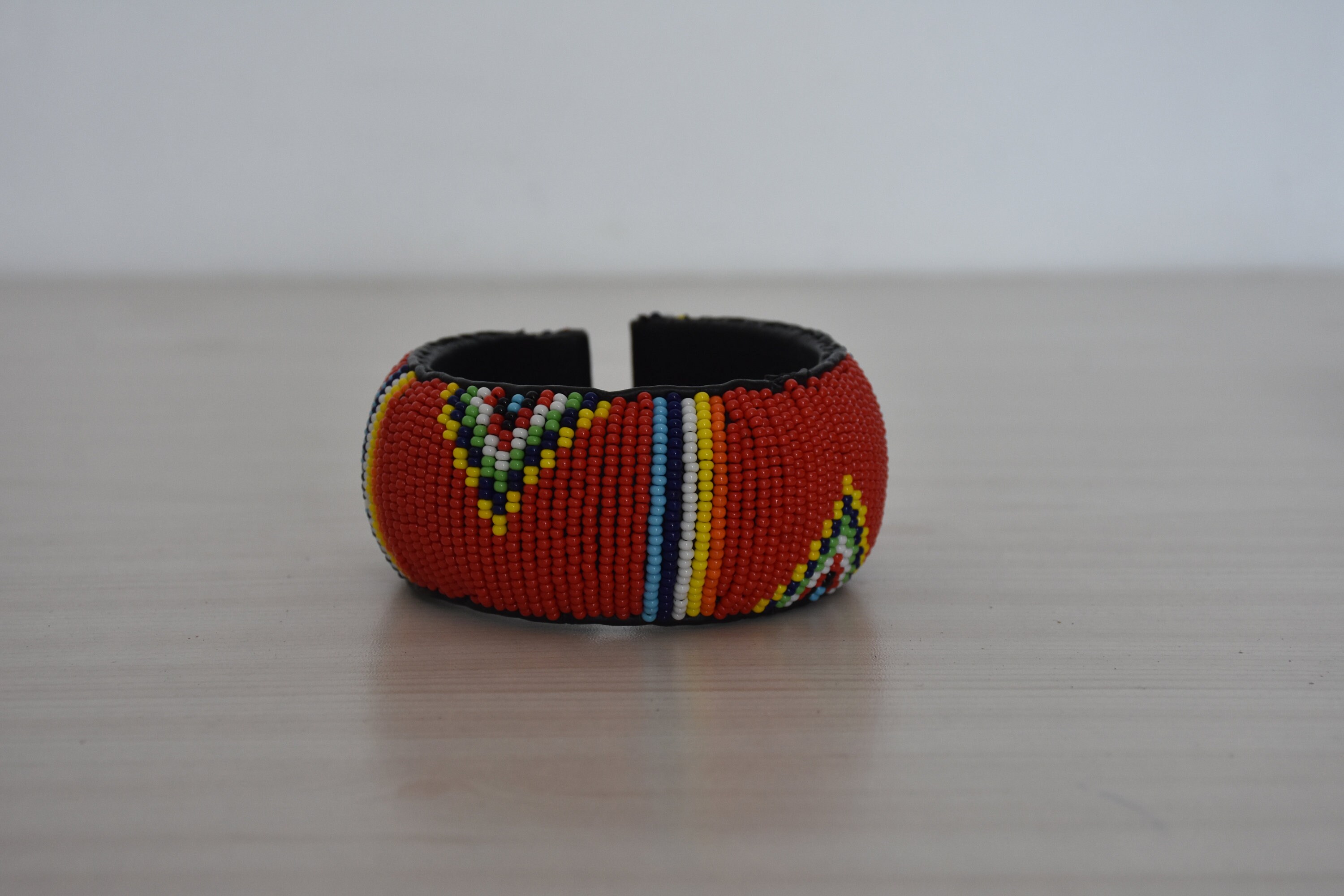Beaded African Leather Bracelets Bead Bracelet Maasai Bangle - Etsy