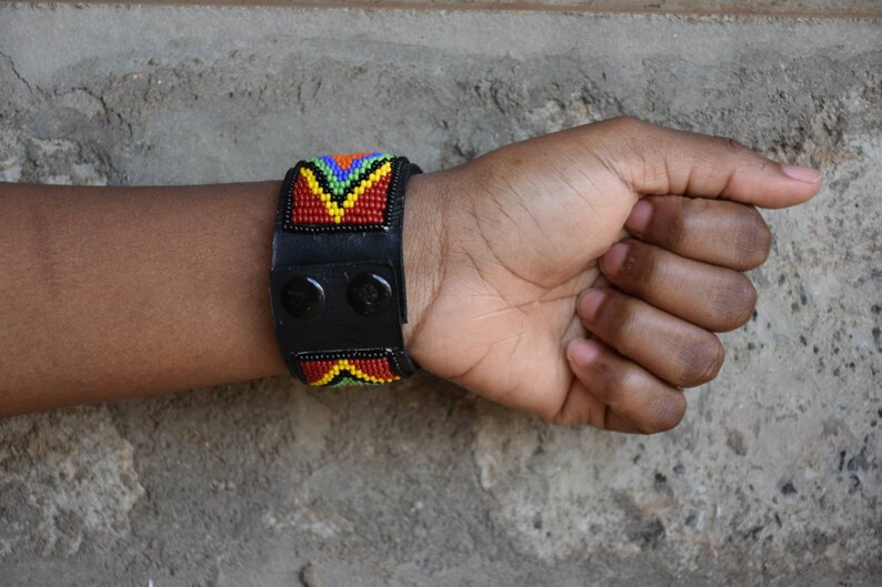 African Beaded Bracelet Women Handmade Maasai Unisex - Etsy
