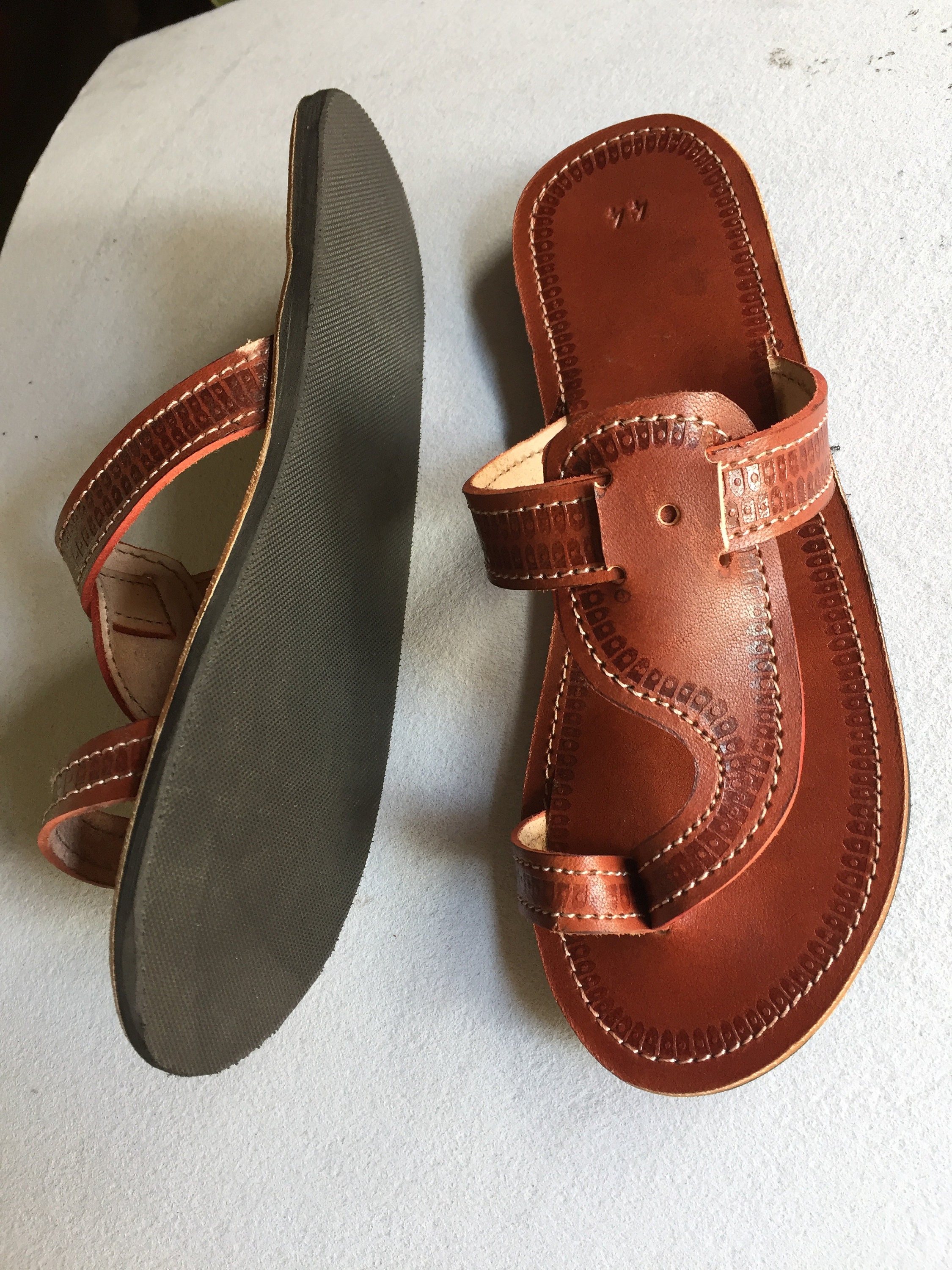 Genuine Leather Sandals for Men African Beaded Sandals - Etsy