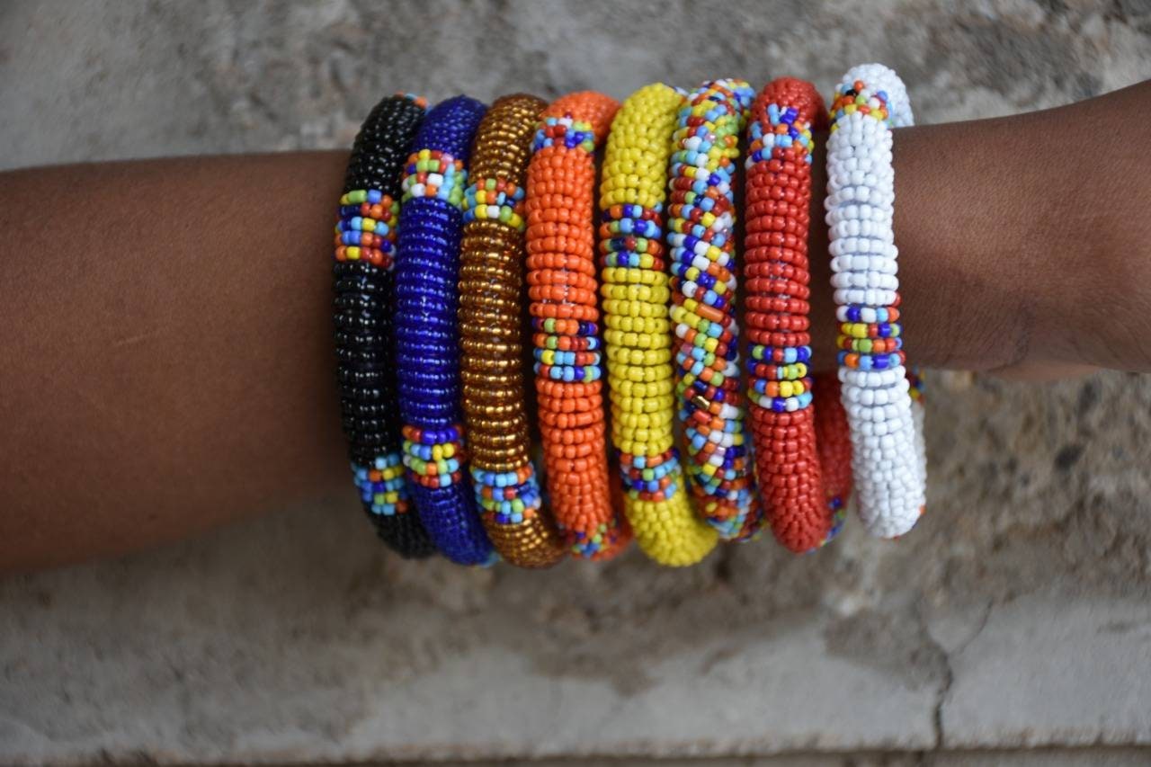 African Beaded Maasai Bangles, African Jewelry for Women, Wholesale ...