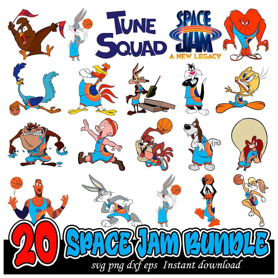 Bundle Space Jam 2 Svg, Tune Squad Svg, Looney Tunes Space Jam Toon ...