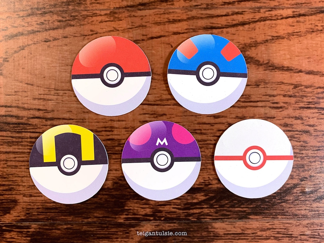 Pokeball Stickers, Pokemon Fan Stickers, Pokemon Pokeball Stickers ...