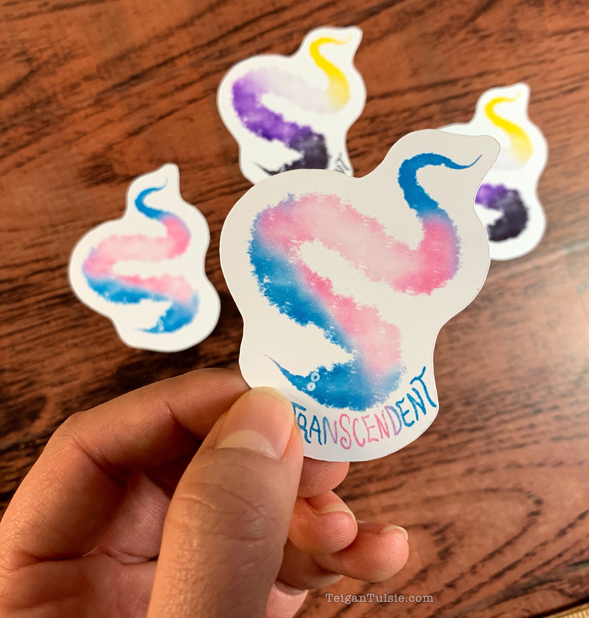 Worm on a String Stickers: Transgender and Nonbinary Worm - Etsy