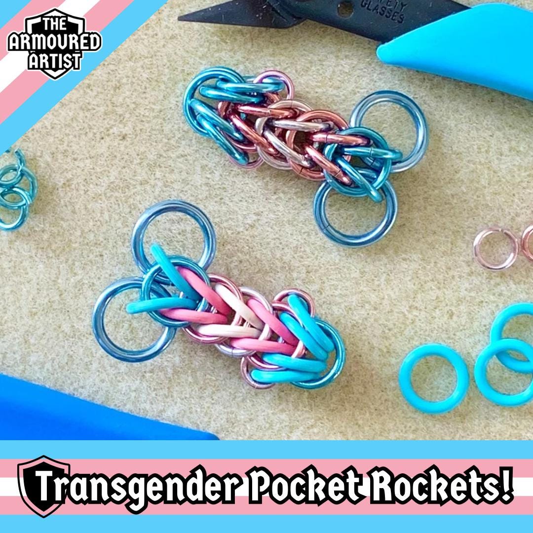 Transgender Pride Chainmail “pocket Rocket” LGBTQ Penis Keychain or ...