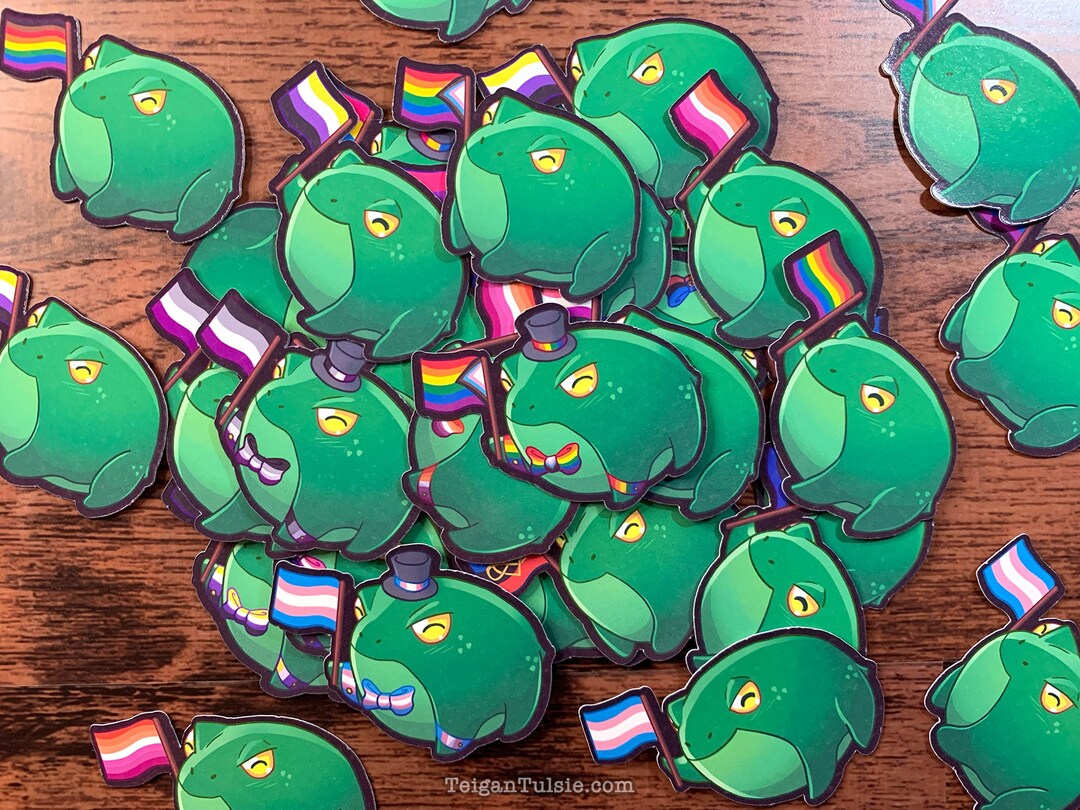 LGBTQIA+ Frog Stickers: Queer Frog Stickers, Gay Frog Stickers, Pride ...