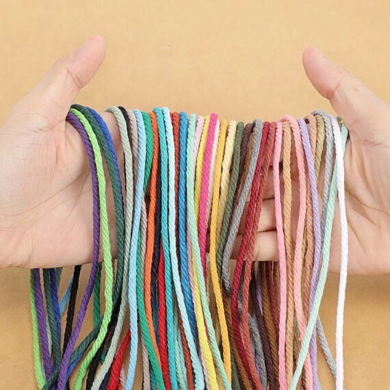 DIY 3 Mm Twisted 3 Ply Macrame Cord High Quality Macrame - Etsy Hong Kong