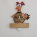 3D Swinging Pendulum Natural Color Wooden Chicken Clock - Etsy