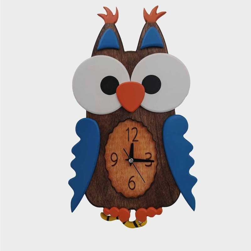 Wooden Owl Clock - Etsy