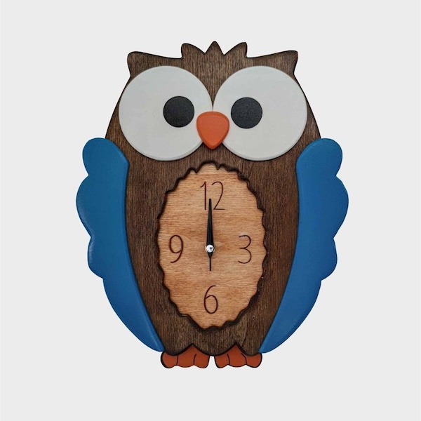 Wooden Owl Clock - Etsy