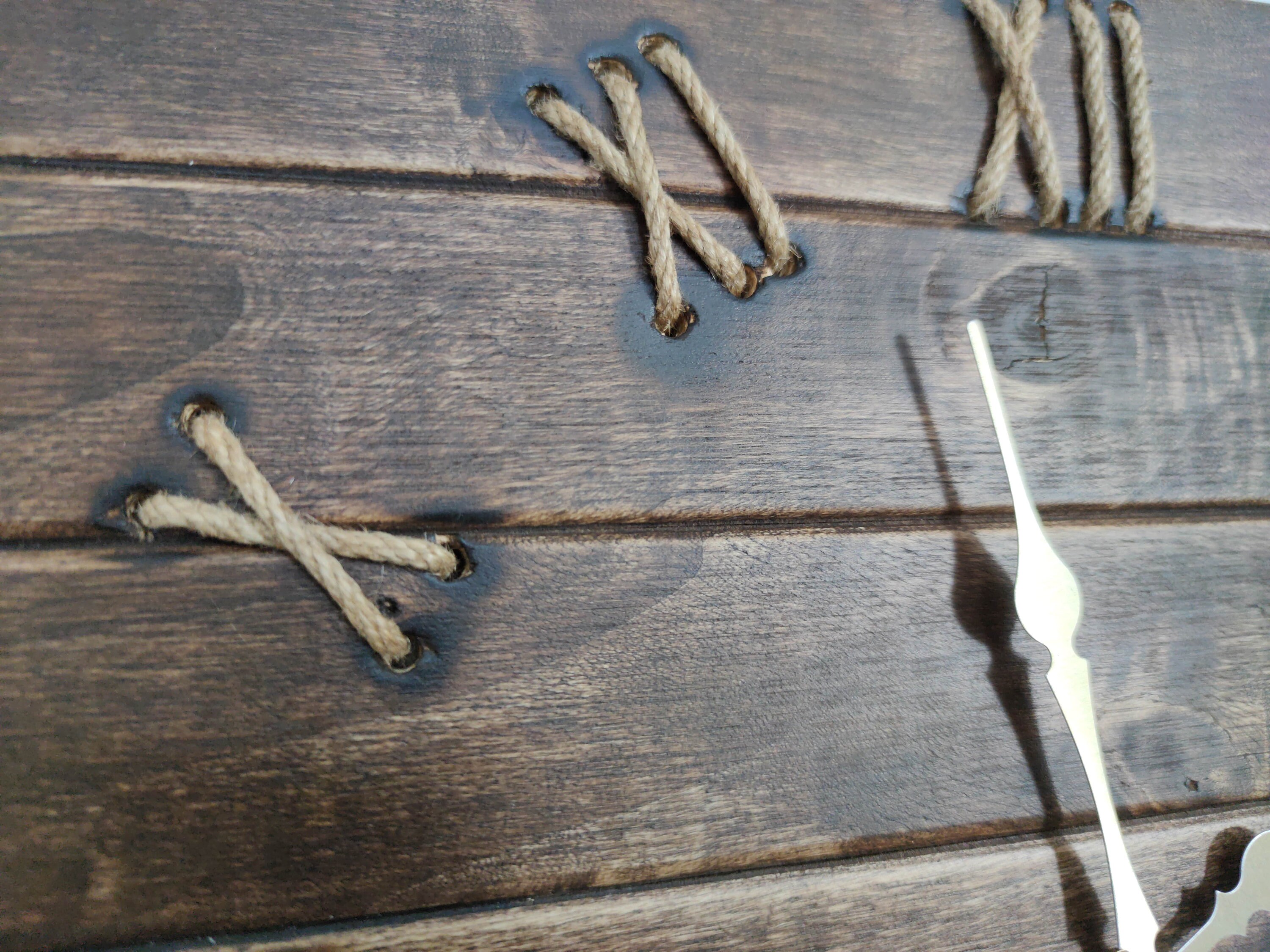 Solid Rustic Wood Square Wall Clock (brown) - Etsy