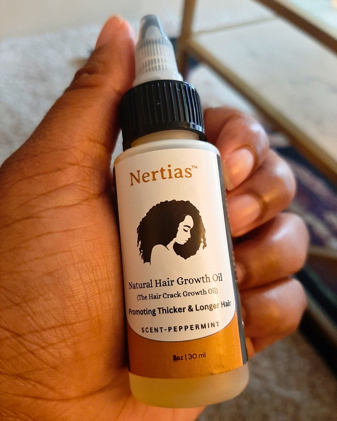 Natural Hair Growth Oil Hair Growth Serum for 1A-4C Type Hair Pre-poo Treatment Oil Thicker ...