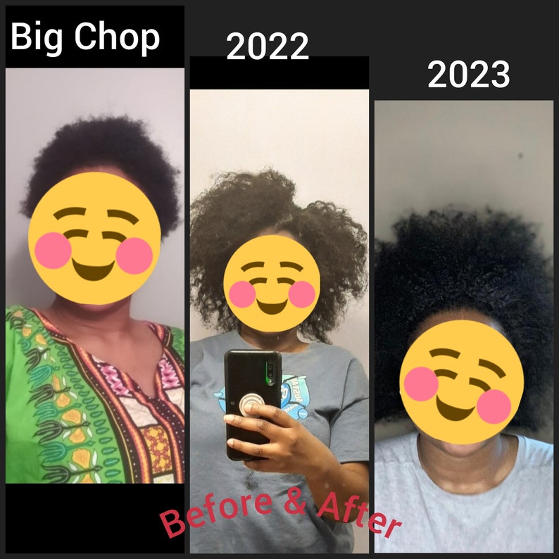 Natural Hair Growth Oil Hair Growth Serum for 1A-4C Type Hair Pre-poo ...