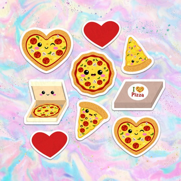Kawaii Pizza - Etsy