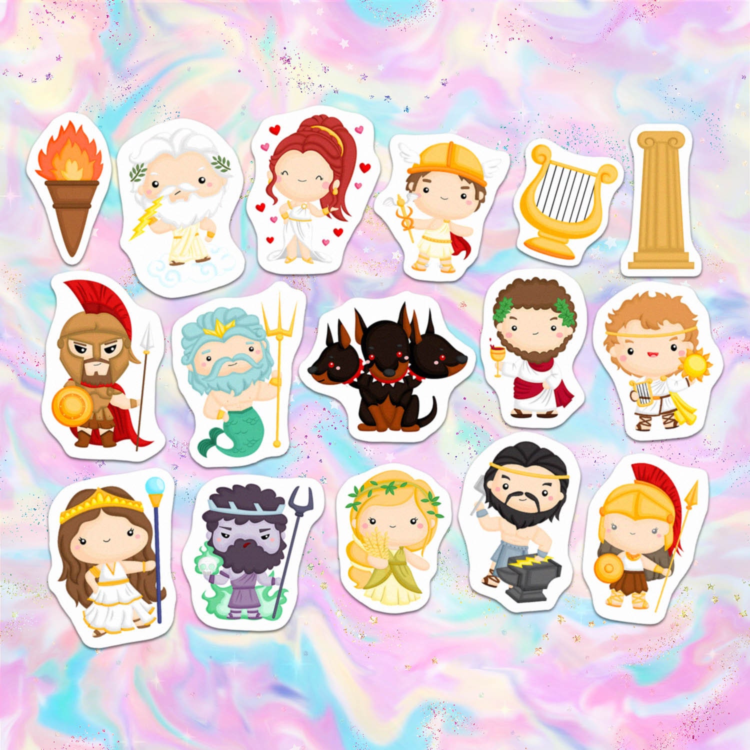 Chibi Greek Gods And Goddesses