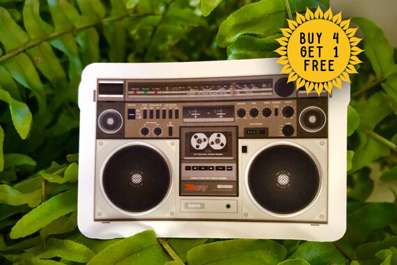 Vintage Radio Sticker - Etsy