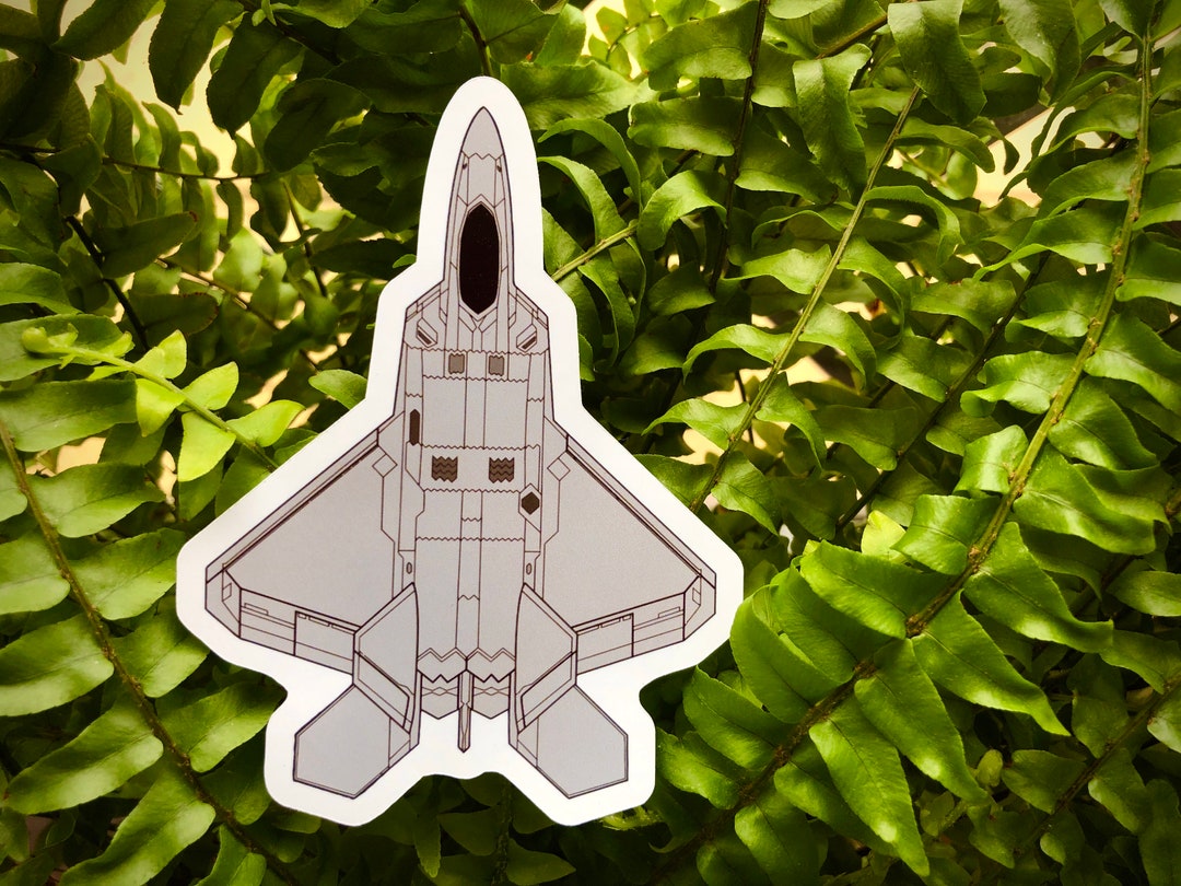 Fighter Jet Military Plane Sticker - Etsy UK