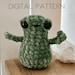 Derpy Desk Frog Crochet Pattern Crochet Frog Pattern Mini Crochet ...