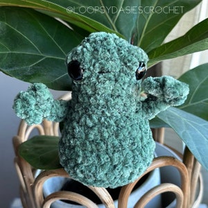 Derpy Desk Frog Crochet Pattern Crochet Frog Pattern Mini Crochet ...