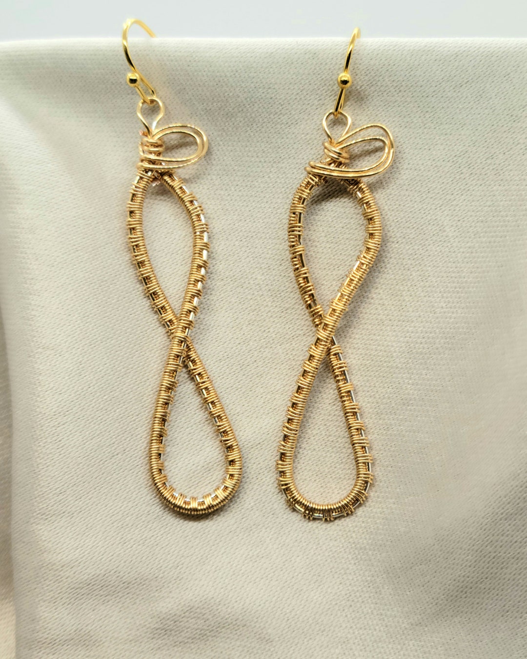 Gold Infinity Earrings - Etsy