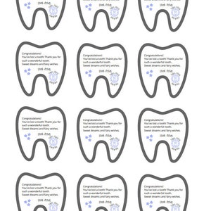 Tooth Fairy Letter Instant Download - First Tooth, Any Tooth, Pink ...